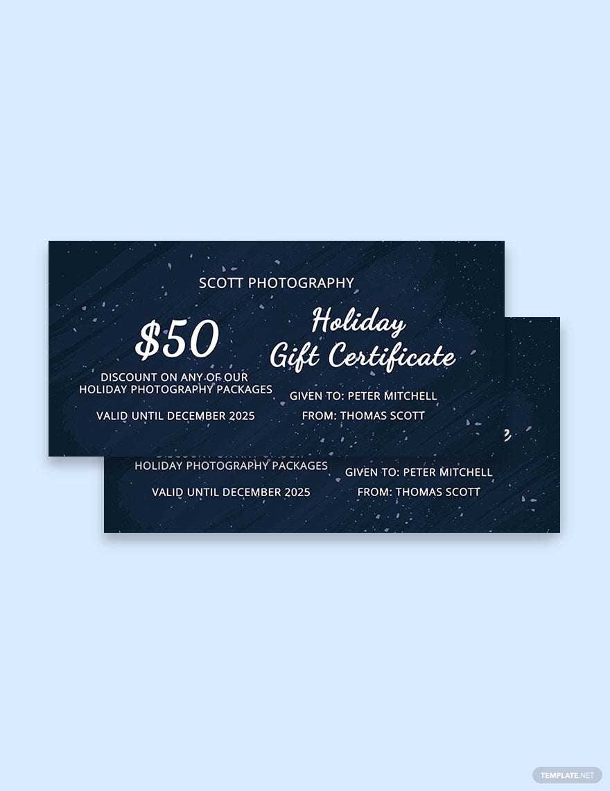 Elegant Holiday Gift Certificate Template – Google Docs, Word Within ...