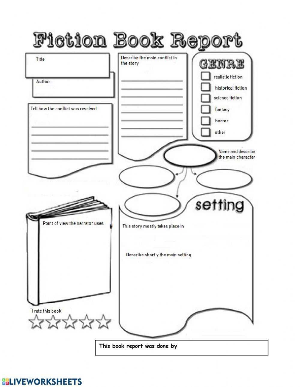 Book Report Template In Spanish - Rebeccachulew.com