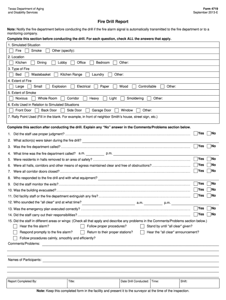 Form 10: Fill Out & Sign Online DocHub In Emergency Drill Report Template - Rebeccachulew.com
