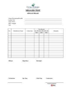 megger test report sample – Rebeccachulew.com