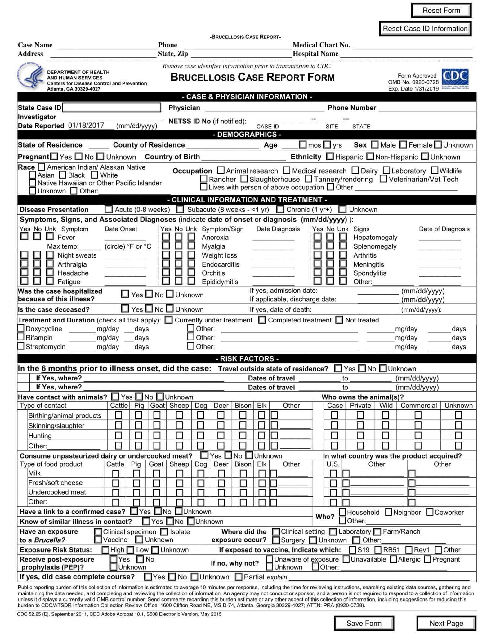 FREE 10+ Case Report Forms In PDF MS Word For Case Report Form Template ...