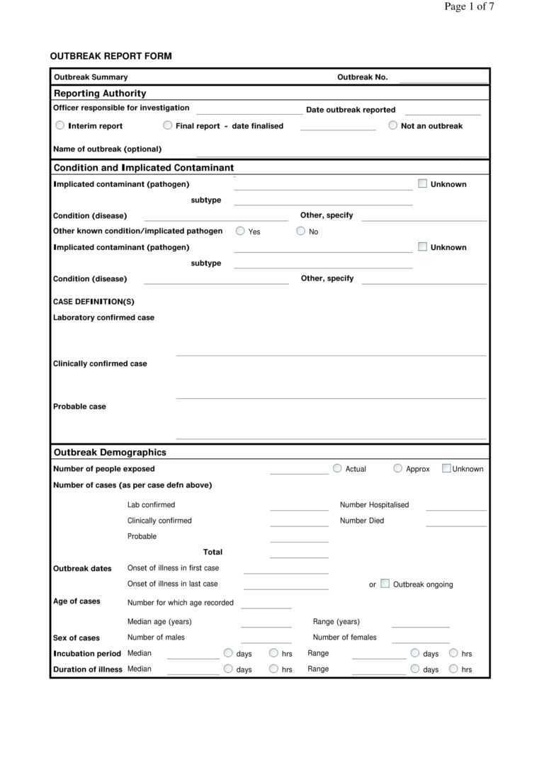 FREE 10+ Case Report Forms In PDF MS Word With Case Report Form ...