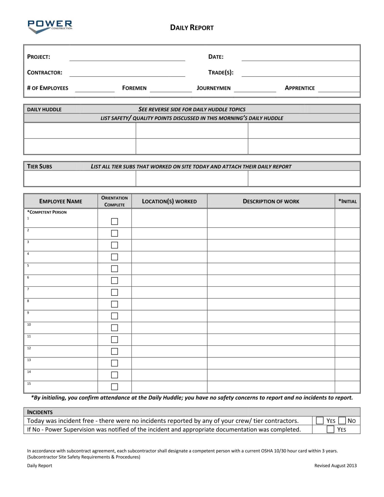 FREE 10+ Daily Report Forms In PDF MS Word Within Superintendent Daily ...