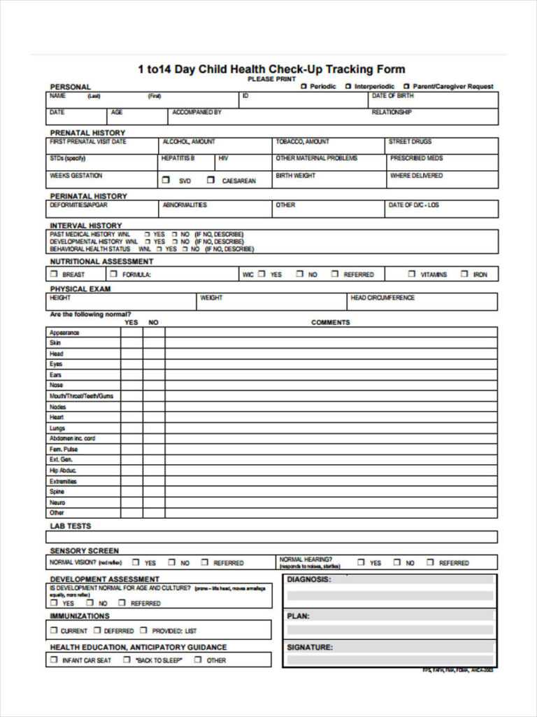 FREE 10+ Health Check Forms in PDF Ms Word Pertaining To Health Check ...
