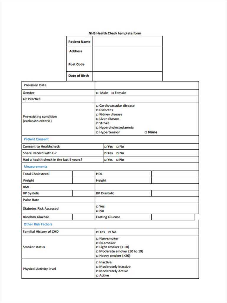 FREE 10+ Health Check Forms In PDF Ms Word With Health Check Report ...