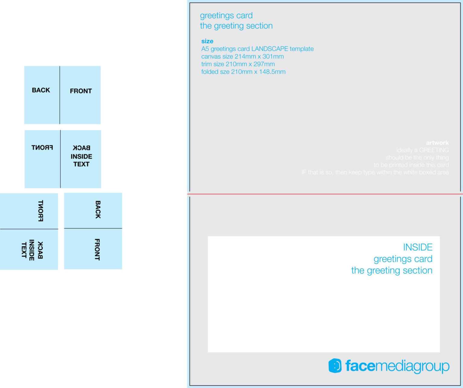 Free Card Templates For Word Inside Blank Quarter Fold Card Template ...