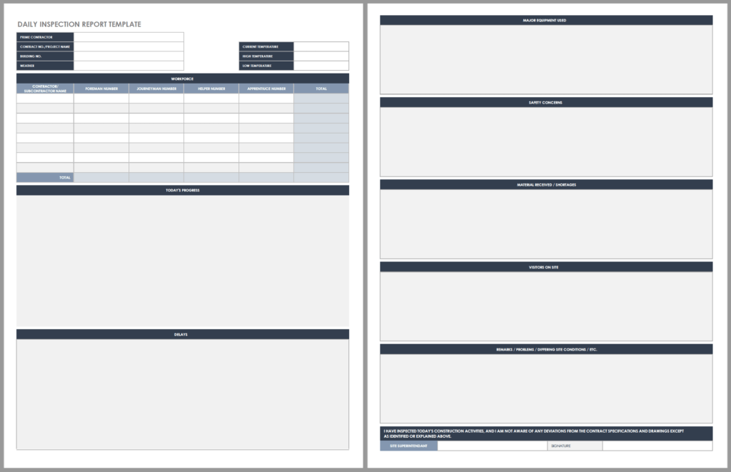 Employee Daily Report Template - Rebeccachulew.com
