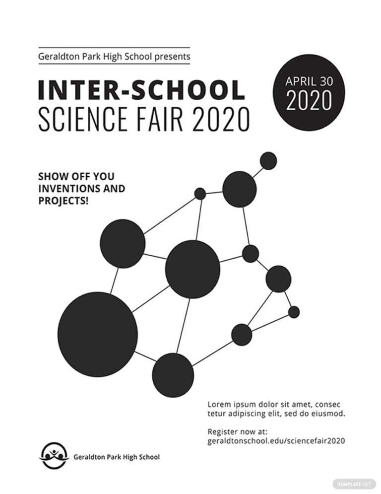 Free Free Science Fair Event Poster Template – Illustrator, Apple ...
