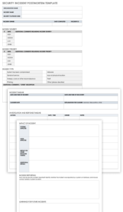 Free IT Incident Postmortem Templates Smartshee Within Incident Report ...