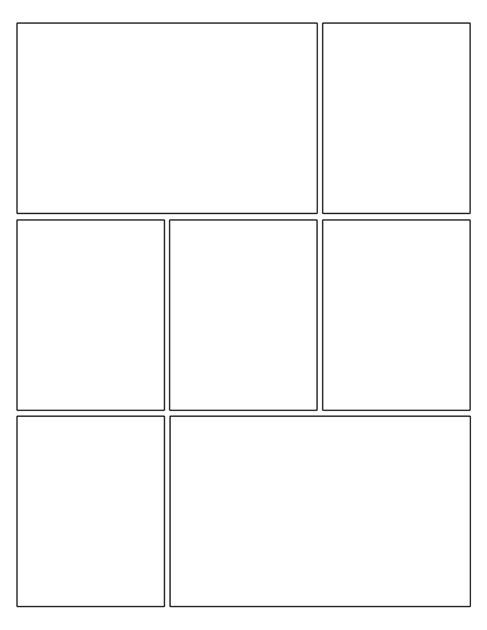 Free Printable Comic Strip Template Pages – Paper Trail Design ...