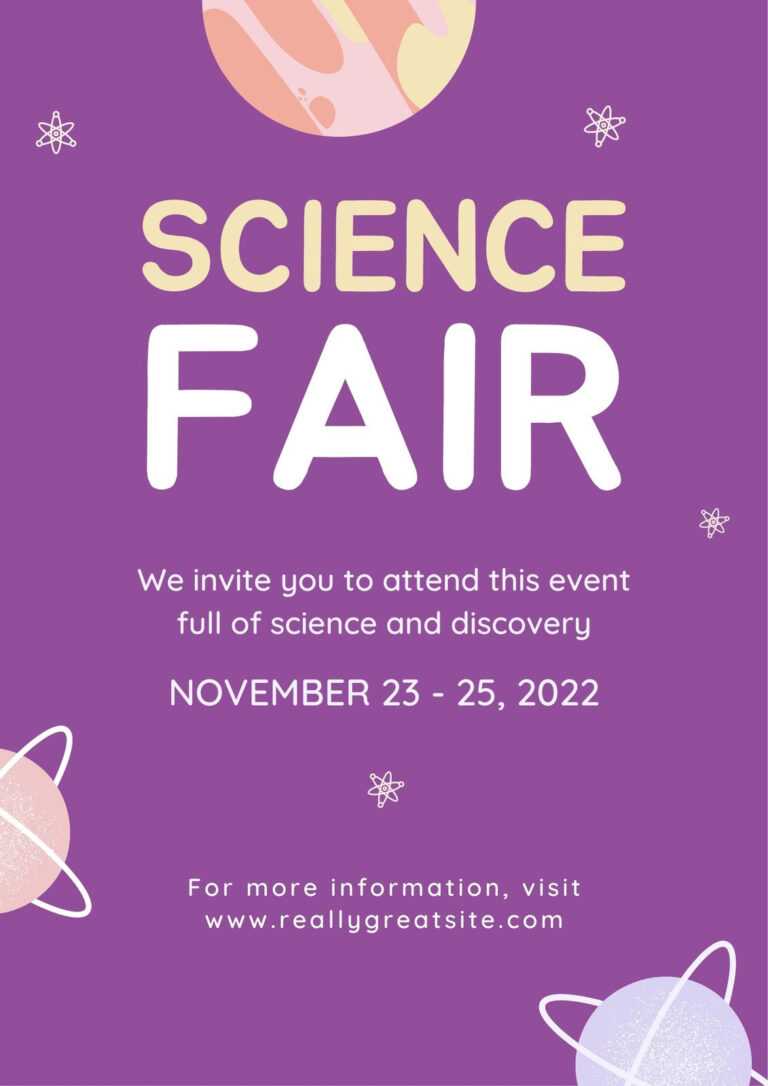 Free Printable, Customizable Science Fair Poster Templates Canva ...