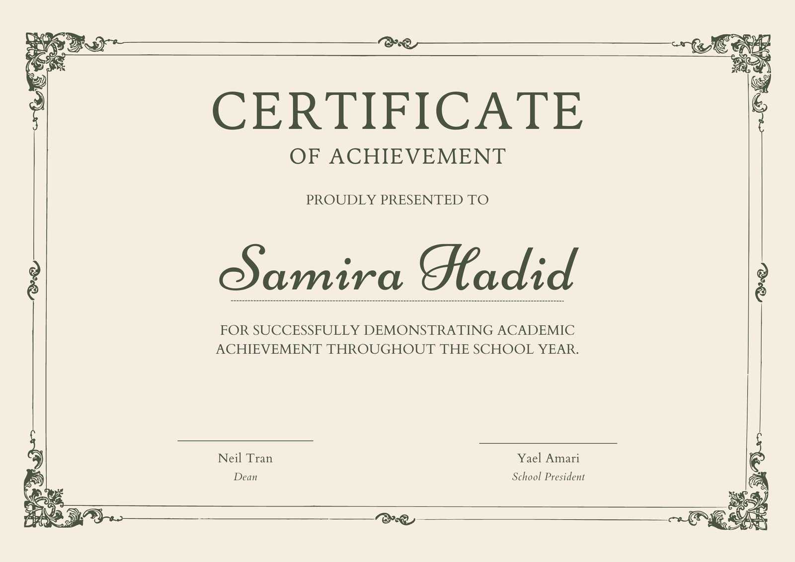 Free Printable, Customizable Student Certificate Templates Canva In ...