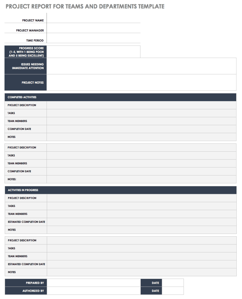 Free Project Report Templates Smartsheet Inside Simple Project Report ... Free Project Report Templates Smartsheet Inside Simple Project Report ...