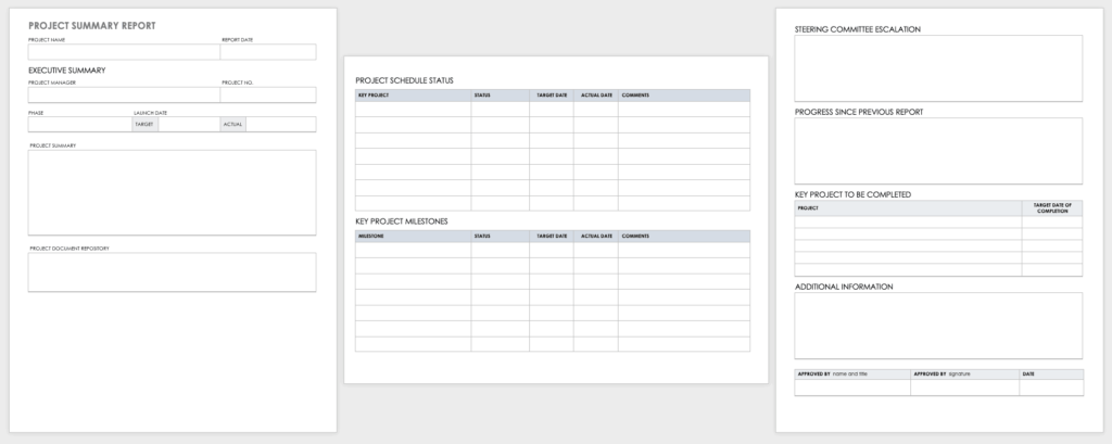Free Project Report Templates Smartsheet Throughout Monthly Board ...