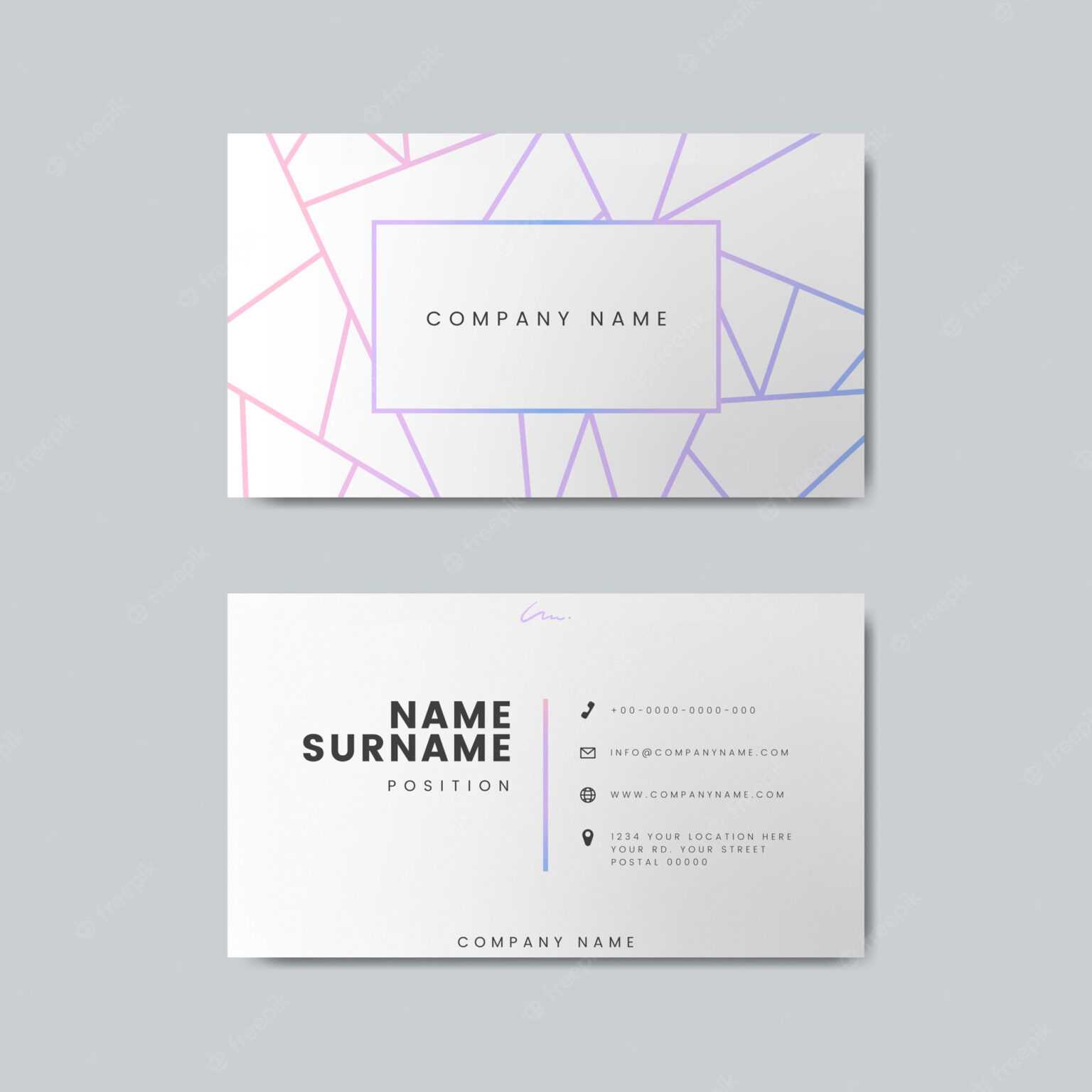 Blank Business Card Template Psd - Rebeccachulew.com