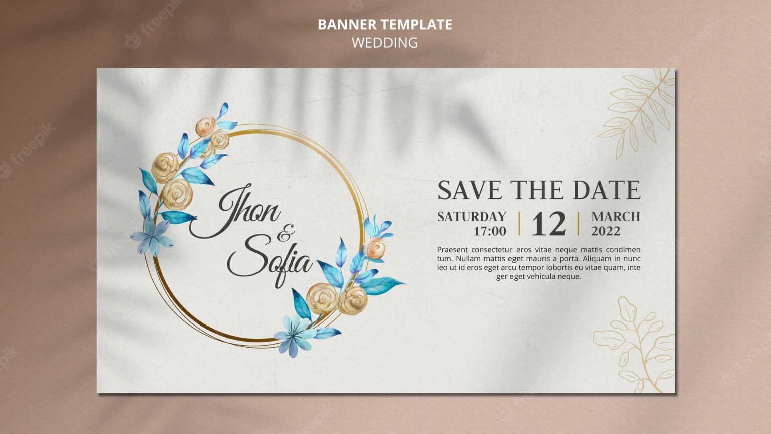 Save The Date Banner Template - Rebeccachulew.com