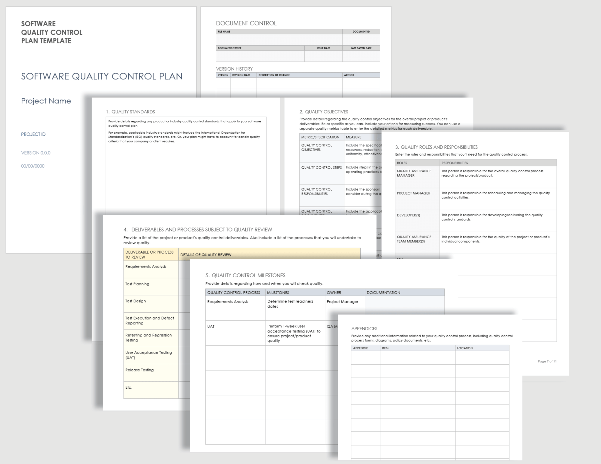 Free Quality Control Templates Smartsheet Regarding Software Quality ...