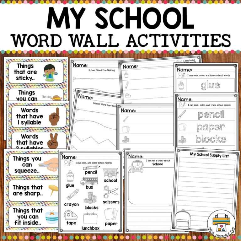 Blank Word Wall Template Free - Rebeccachulew.com