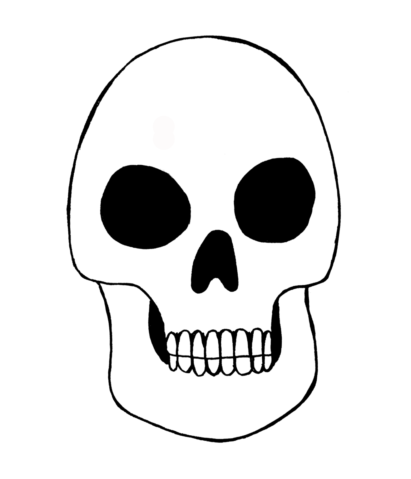 Free Skull Printable – Julie Erin Designs In Blank Sugar Skull Template ...