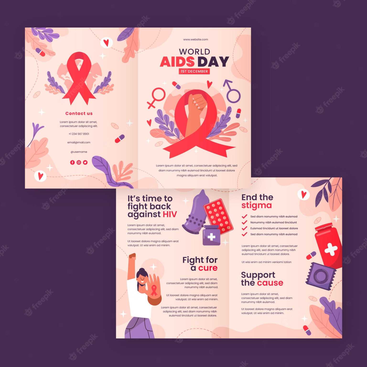 Hiv Aids Brochure Templates - Rebeccachulew.com