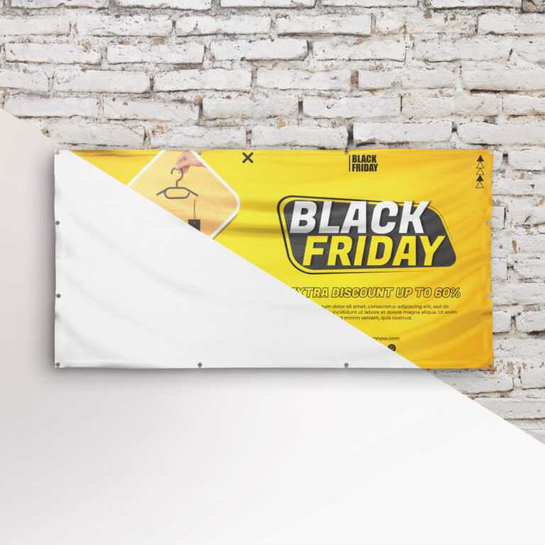 Free Vinyl Banner Mockup PSD Template – Mockup Den Within Vinyl Banner ...