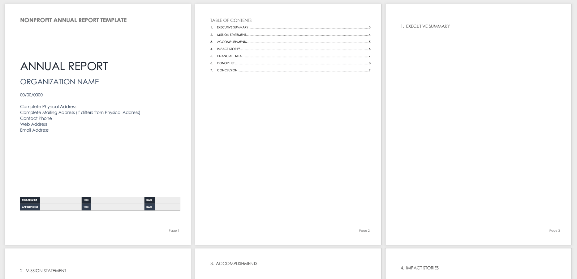 Summary Annual Report Template Summary Annual Report Template