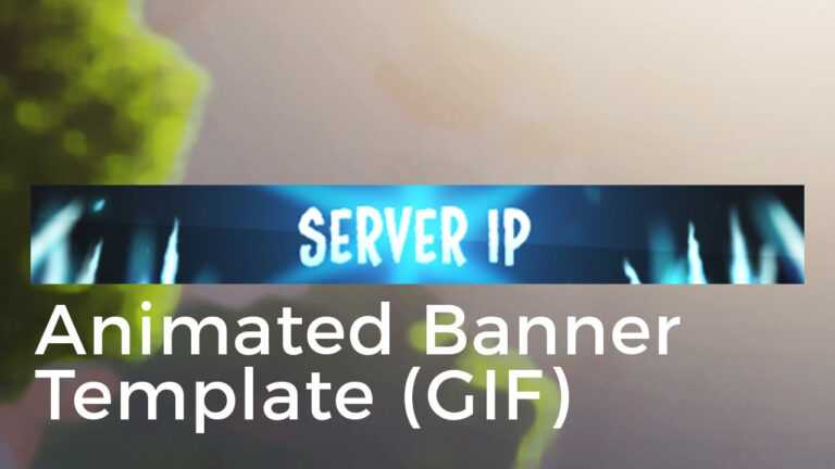 GIF Banner Template “FROZEN” Animated Minecraft Banner With Animated ...