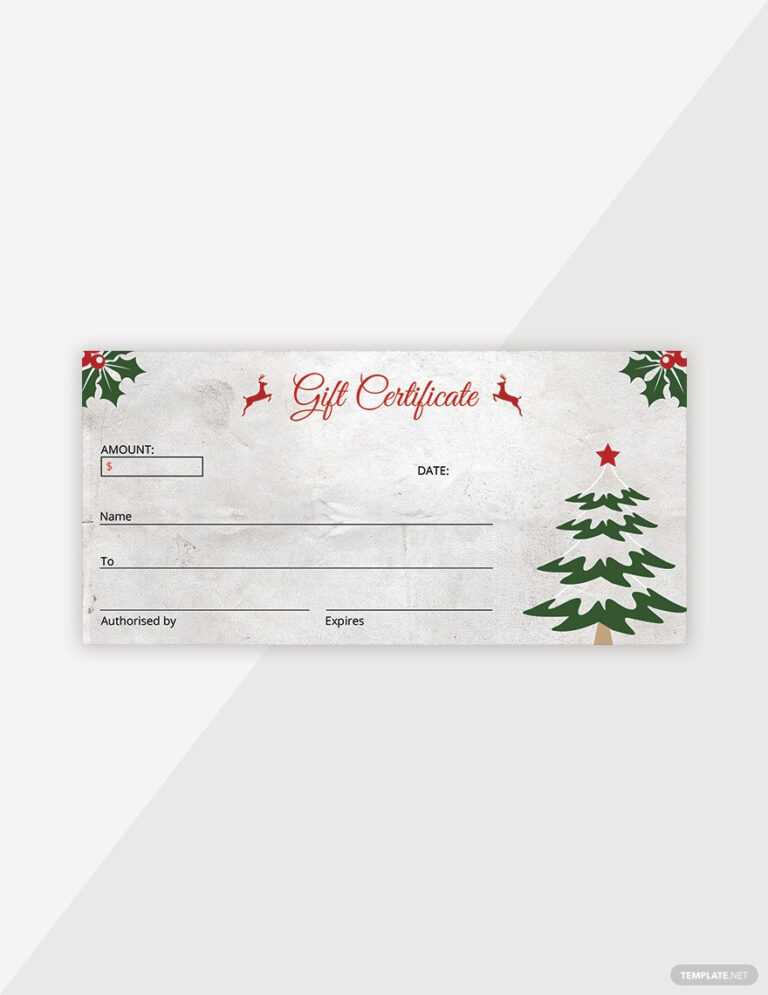 Fillable Gift Certificate Template Free - Rebeccachulew.com