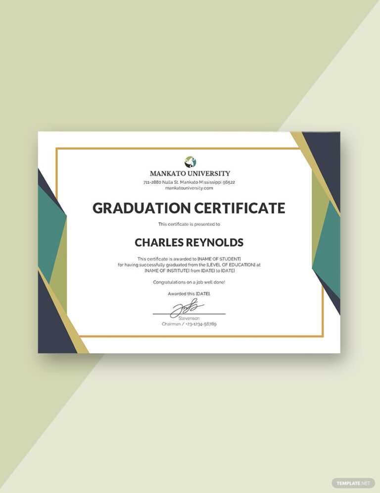 Graduation Certificate Template – Google Docs, Word, Publisher ...
