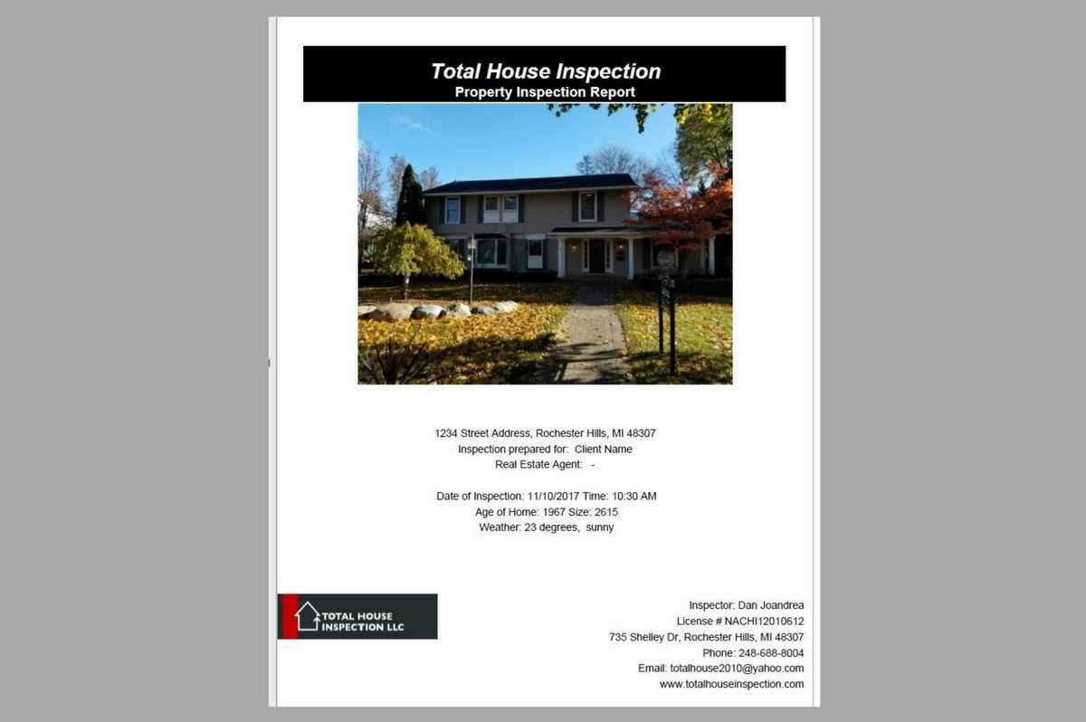 Home Inspection Report Template - Rebeccachulew.com