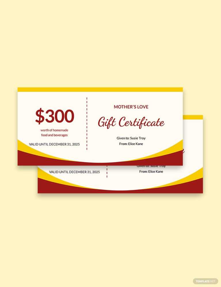 Homemade Gift Certificate Template – Illustrator, InDesign, Word In ...