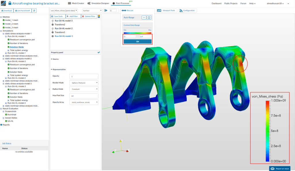 How To Create A Fea Report Solid Mechanics Fea Simscale Cae For