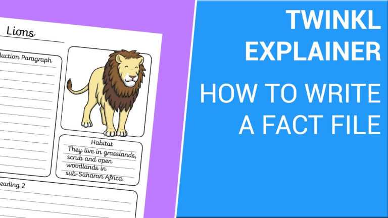 How To Write A Fact File Non Chronological Reports Throughout Report ...