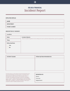 How To Write An Incident Report [+ Templates] – Venngage For ...