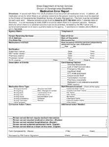 Medication Incident Report Form Template - Rebeccachulew.com