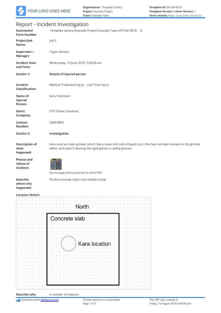 Incident Investigation Report Template (Better Than Word And PDF) With ...