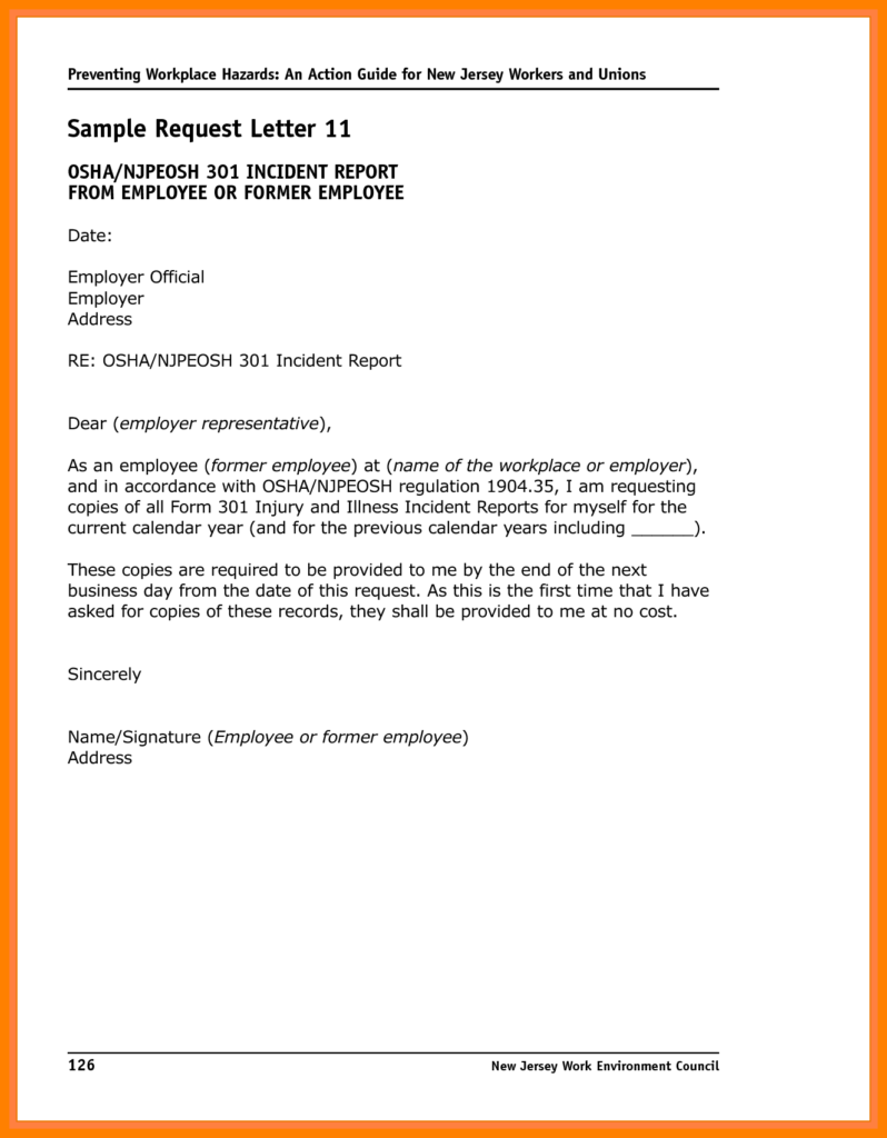 Incident Report Letter – 10+ Examples, Format, Pdf Examples Intended ...