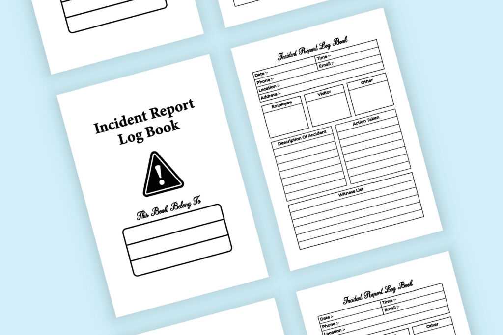 Incident Report Log Book Interior - Rebeccachulew.com