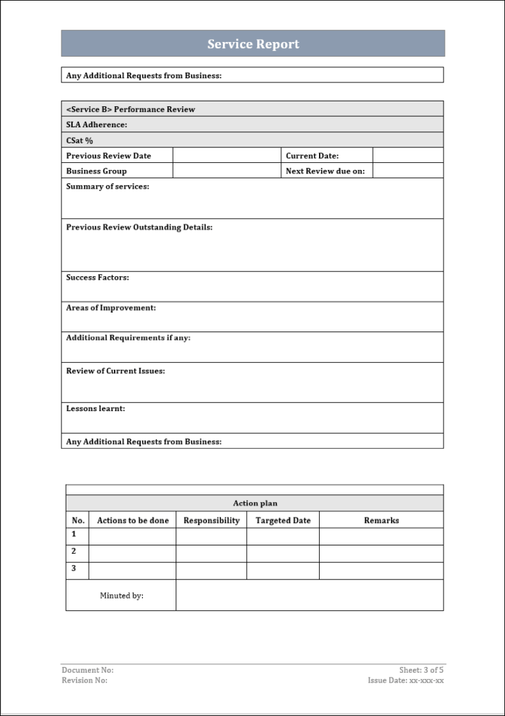 ITIL Incident Report Template Inside It Incident Report Template ...