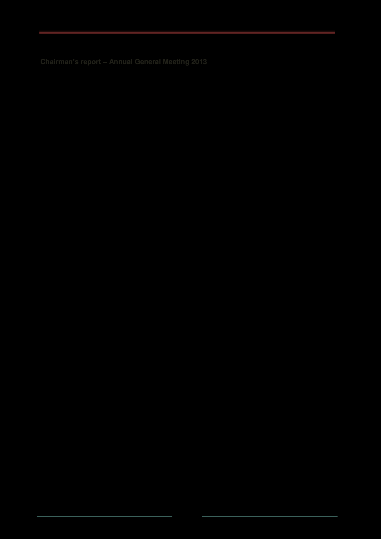 Kostenloses Annual General Meeting Report For Chairman’s Annual Report ...