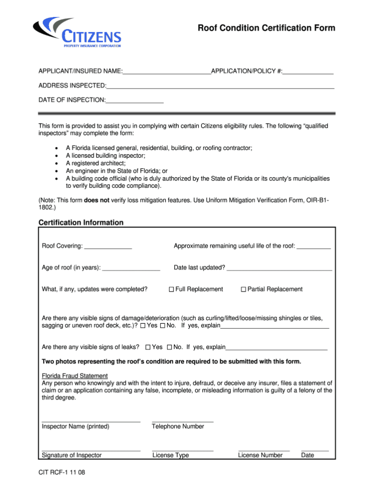 Letter Of Completion For Roofing 10 Form: Fill Out & Sign Online Within Roof Certification ...