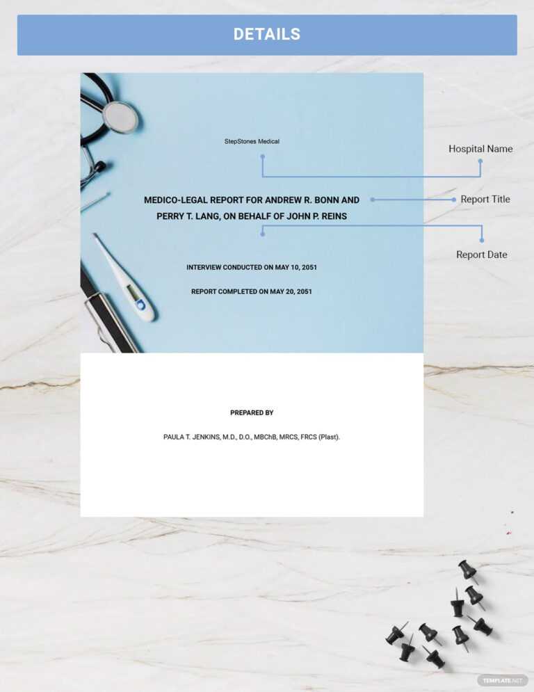 Medical Legal Report Template – Google Docs, Word Template ...
