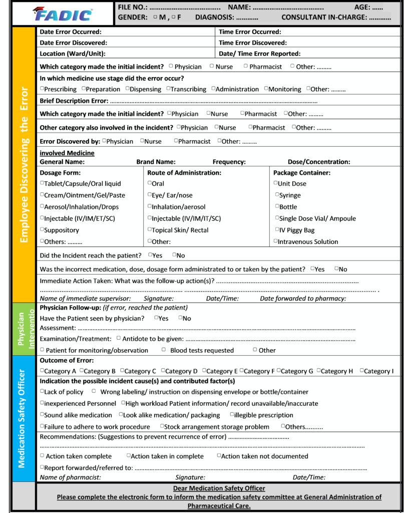 Medication Error Guideline Improve Patient Safety Throughout Medication ...
