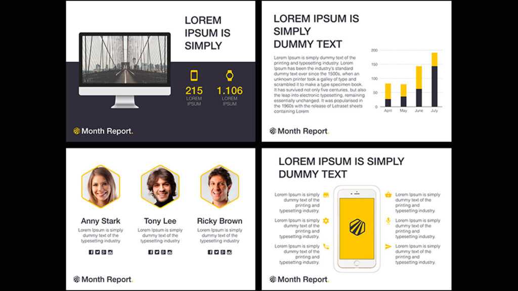 Month Report Powerpoint Template With Monthly Report Template Ppt ...