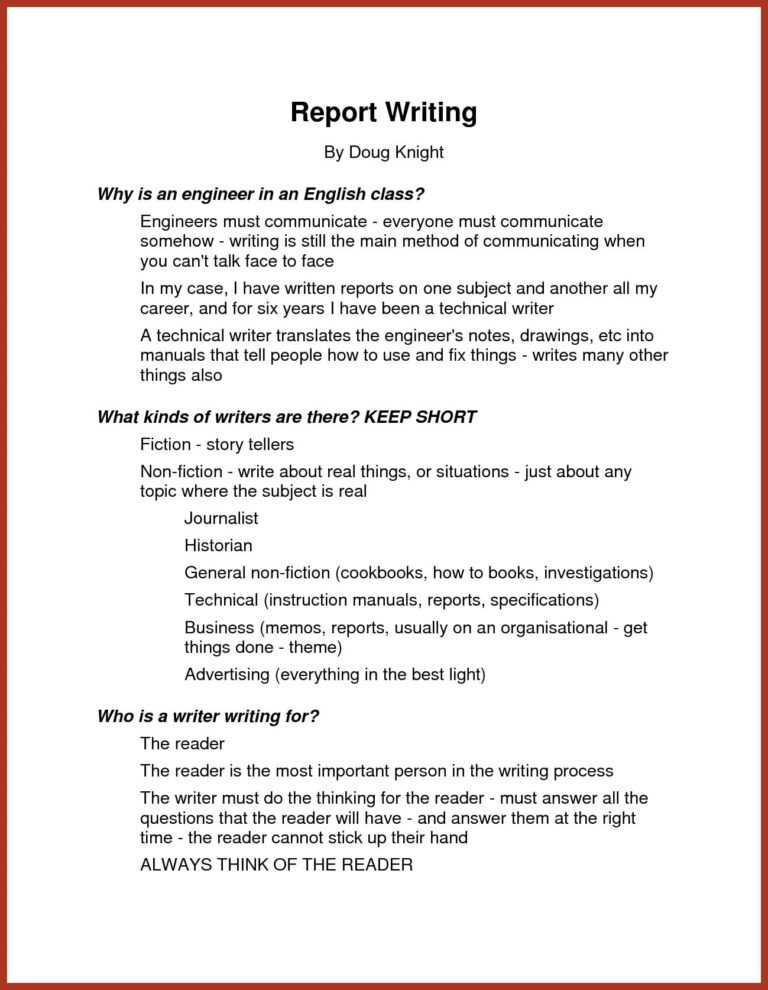 Narrative Report – 10+ Examples, Format, Pdf Examples In How To Write A Work Report Template ...