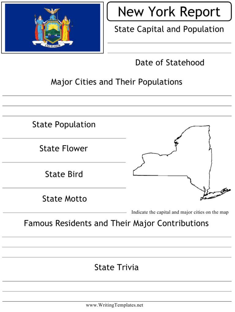 New York State Research Report Template Download Printable PDF Intended ...