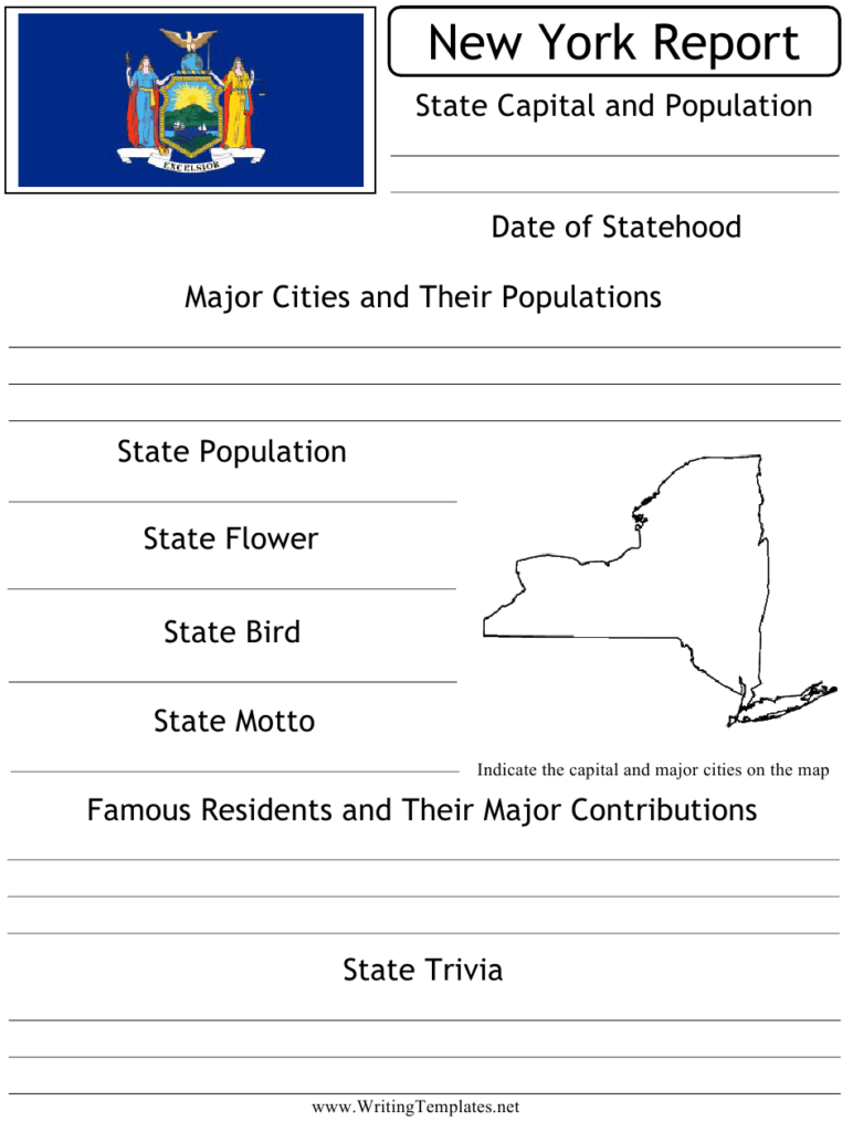 New York State Research Report Template Download Printable PDF Intended ...