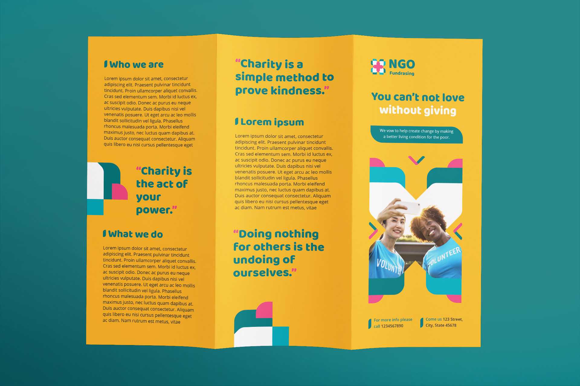 NGO Templates Suite On Behance Regarding Ngo Brochure Templates ...