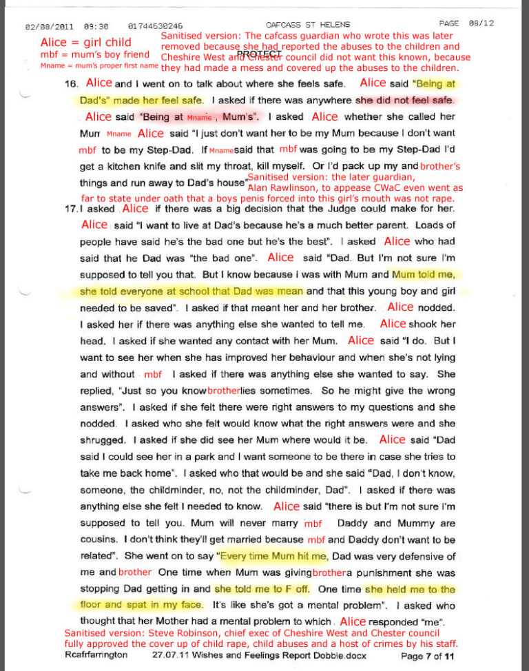 Nigel Parr Cheshire Police Abuses Children Within Section 7 Report ...