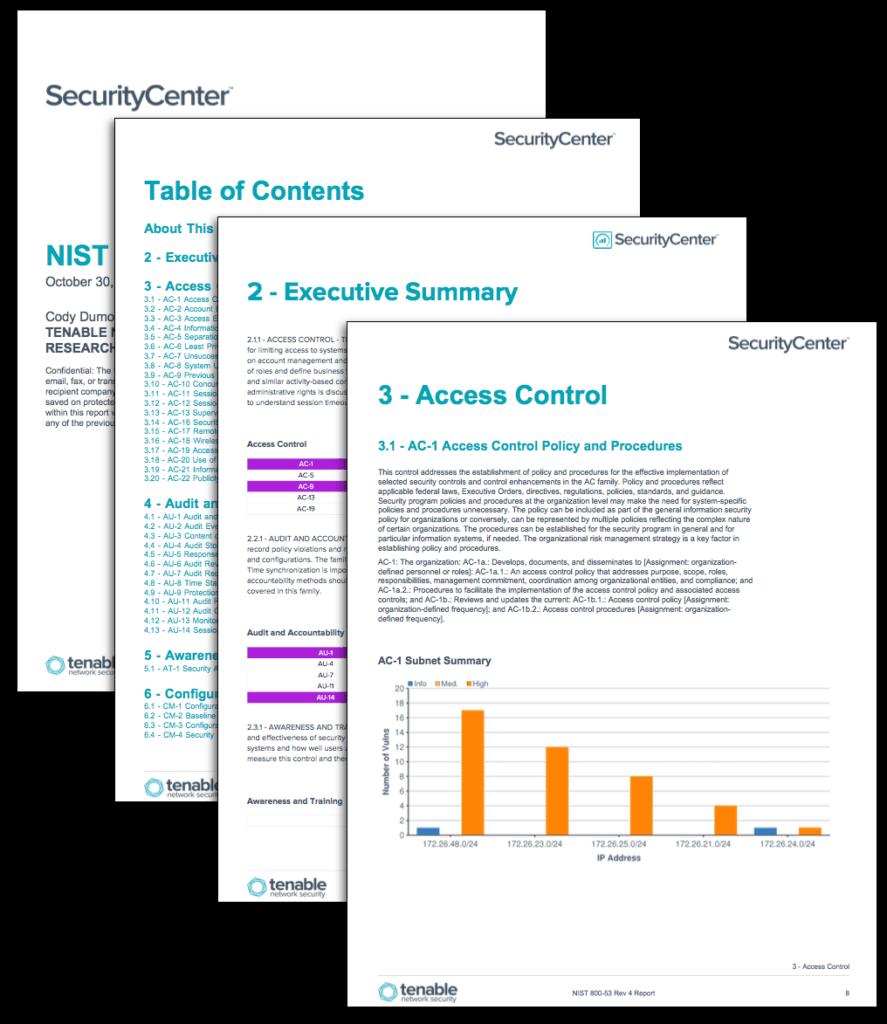 NIST 10 10: Configuration Auditing – SC Report Template Tenable ...